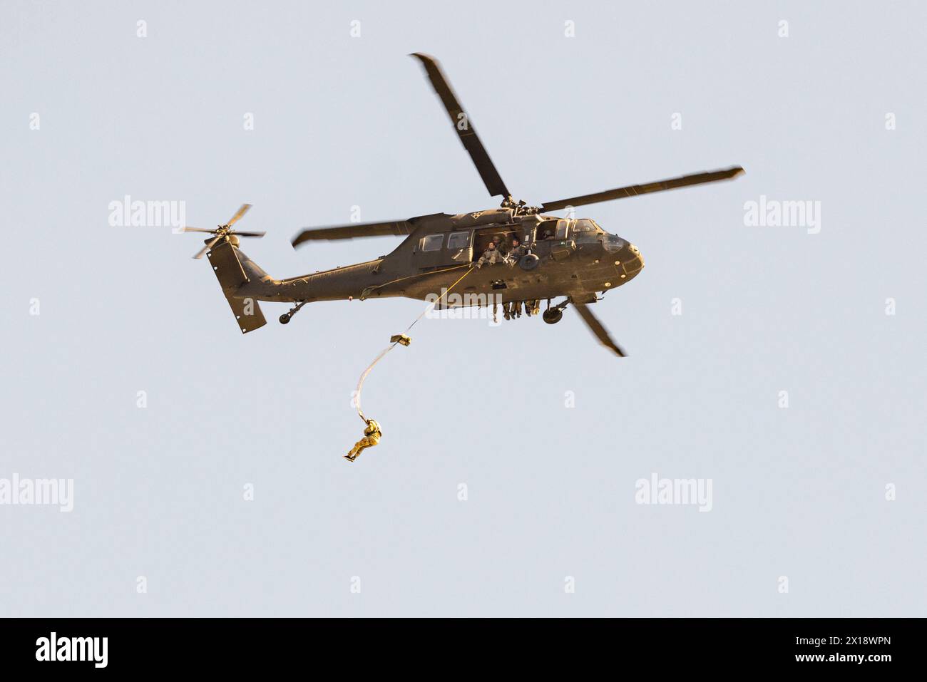 A Green Beret assigned to 10th Special Forces Group (Airborne), jumps ...