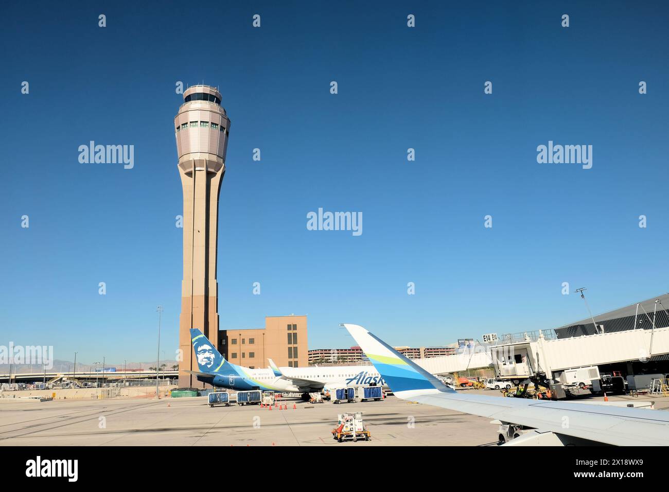 Control tower at Harry Reid International Airport (LAS), formerly known ...