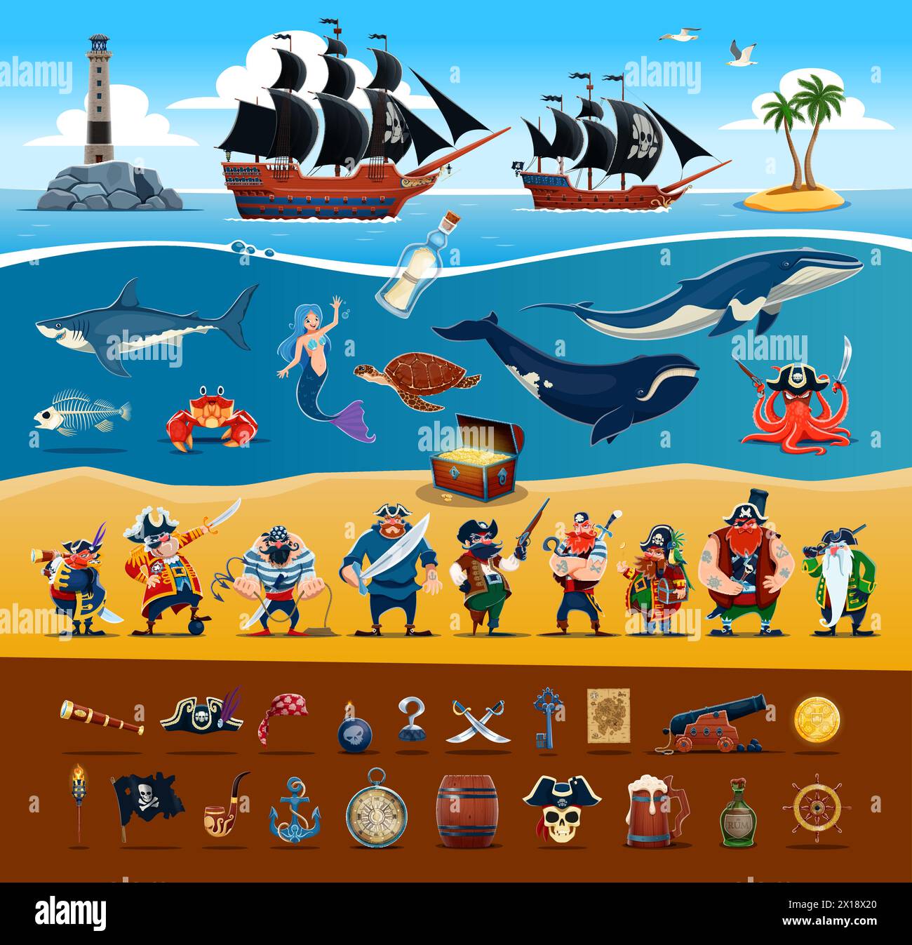 Captains map Stock Vector Images - Alamy