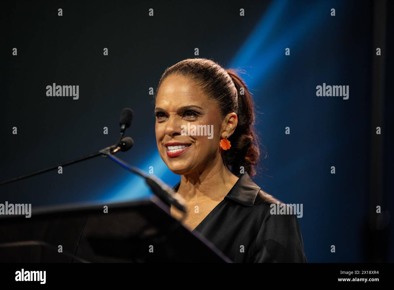 LAS VEGAS, Nevada - Soledad O'Brien speaking at NAB 2024 at Lass Vegas ...