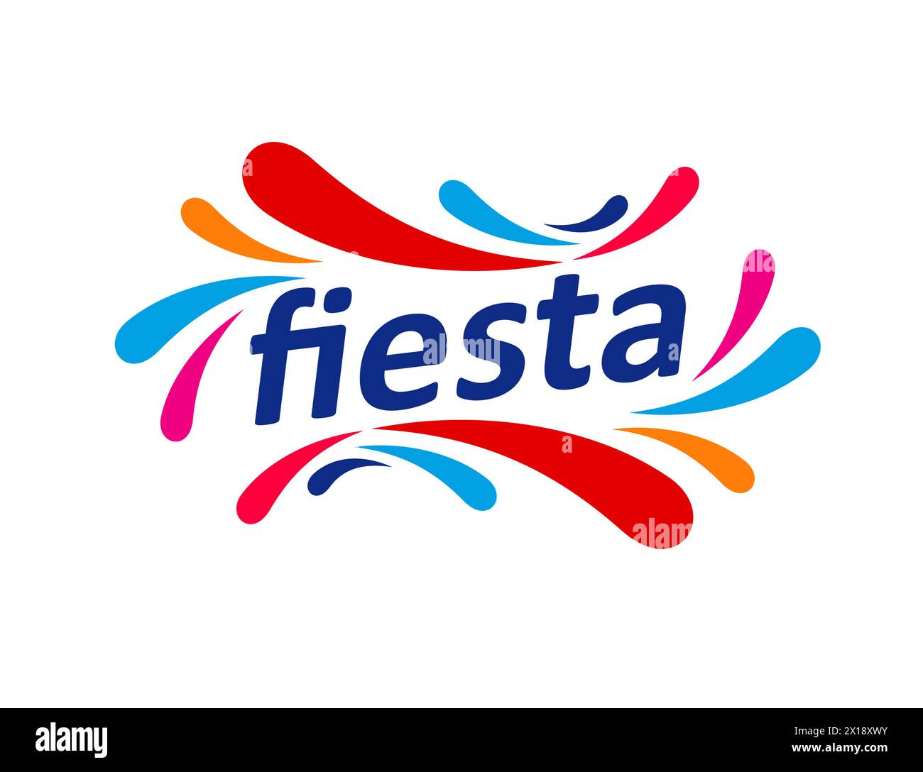 Fiesta icon for carnival event, holiday party or fun entertainment ...