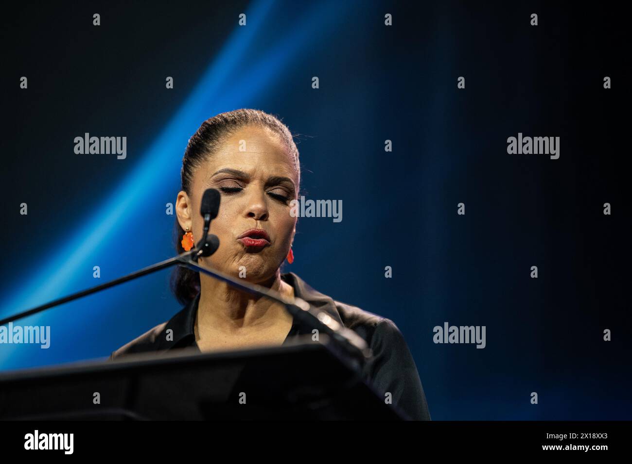 LAS VEGAS, Nevada - Soledad O'Brien speaking at NAB 2024 at Lass Vegas ...