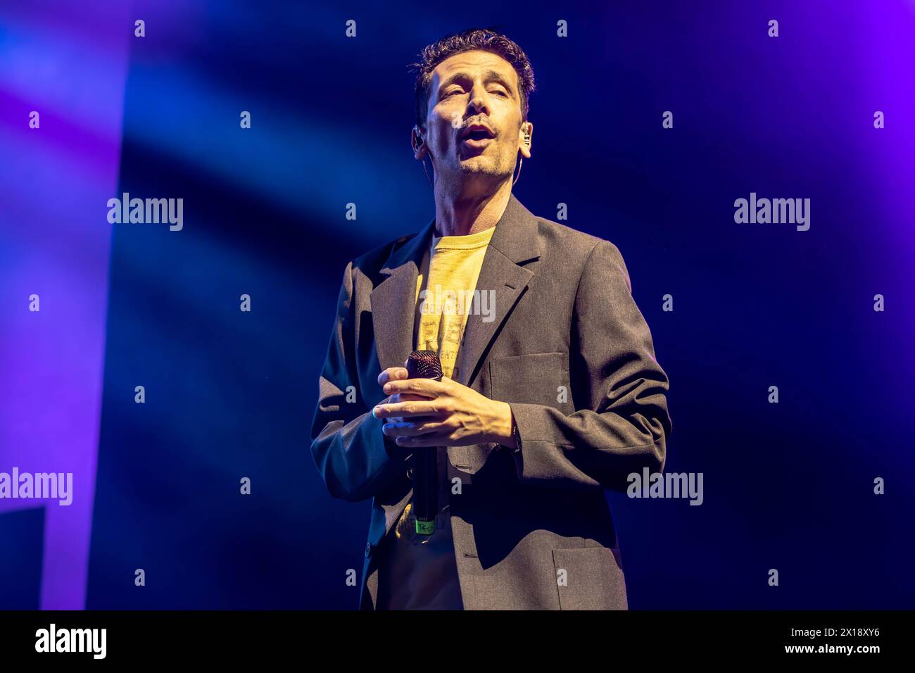 Milan, Italy. 15th Apr, 2024. The Italian duo ZERO ASSOLUTO performs ...