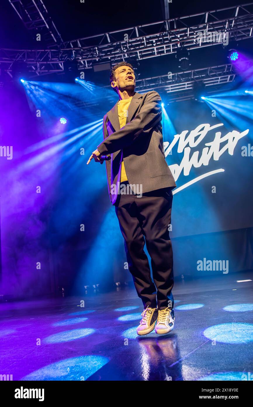 Milan, Italy. 15th Apr, 2024. The Italian duo ZERO ASSOLUTO performs ...