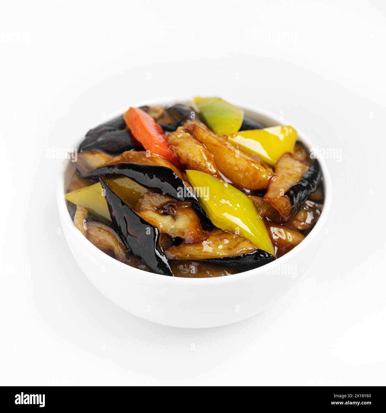 Stir Fried Eggplant, Potato and Pepper, Di San Xian Stock Photo - Alamy