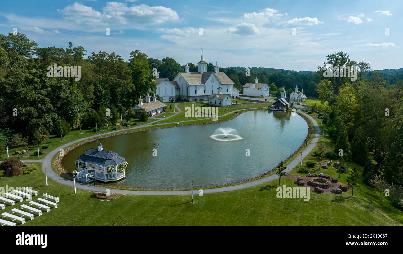 Elizabethtown, Pennsylvania, USA, August 11, 2023 - Aerial View ...