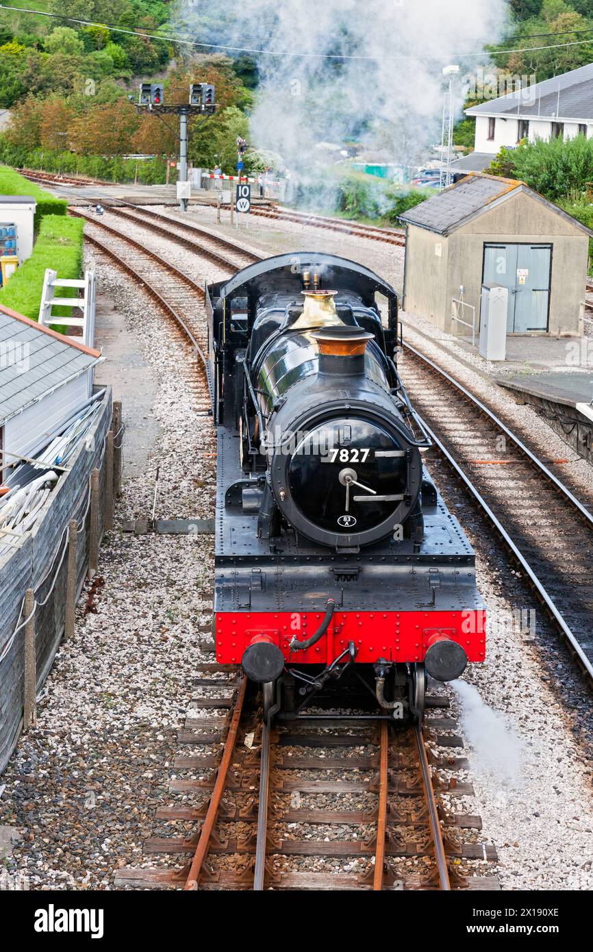 UK, England, Devon, British Railways Steam Locomotive No. 7827 'Lydham ...