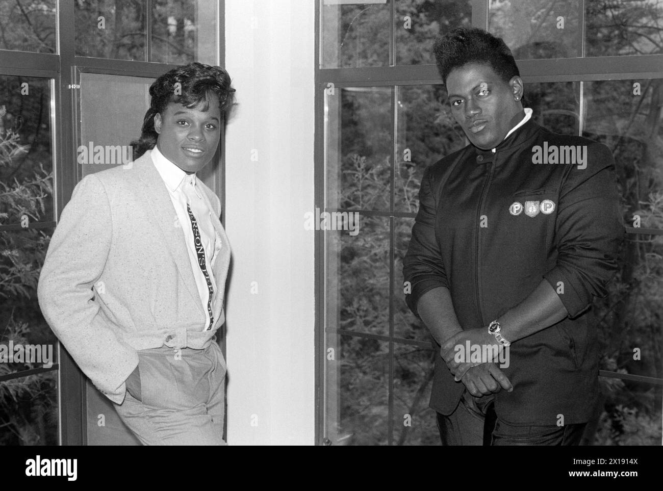 Randy Jackson (Right) in Los Angeles, California in 1988 Credit: Ross ...