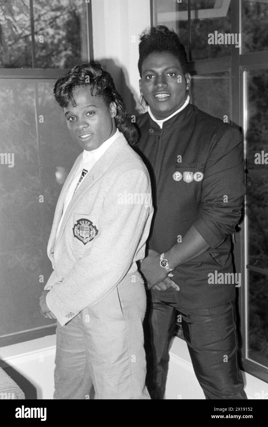 Randy Jackson (Right) in Los Angeles, California in 1988 Credit: Ross ...