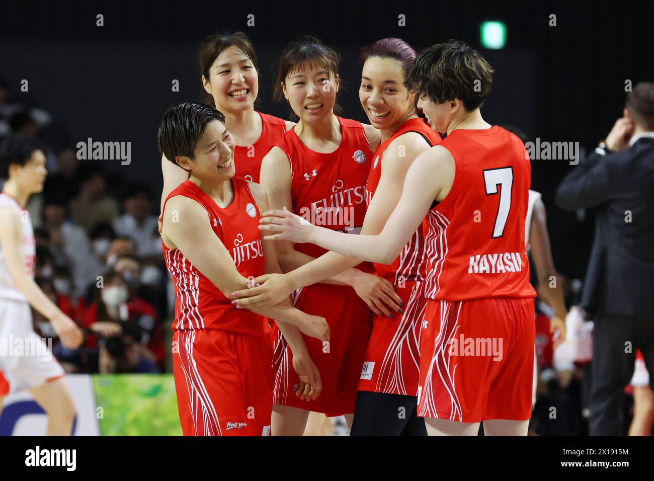 Musashino Forest Sport Plaza, Tokyo, Japan. 15th Apr, 2024. Fujitsu Red ...