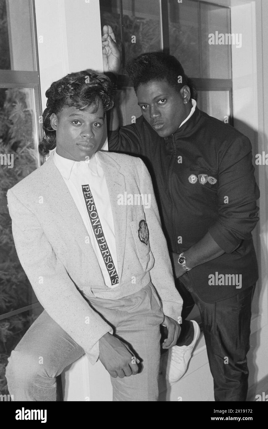 Randy Jackson (Right) in Los Angeles, California in 1988 Credit: Ross ...