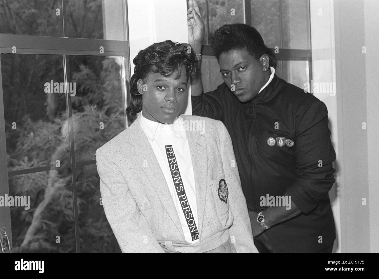 Randy Jackson (Right) in Los Angeles, California in 1988 Credit: Ross ...