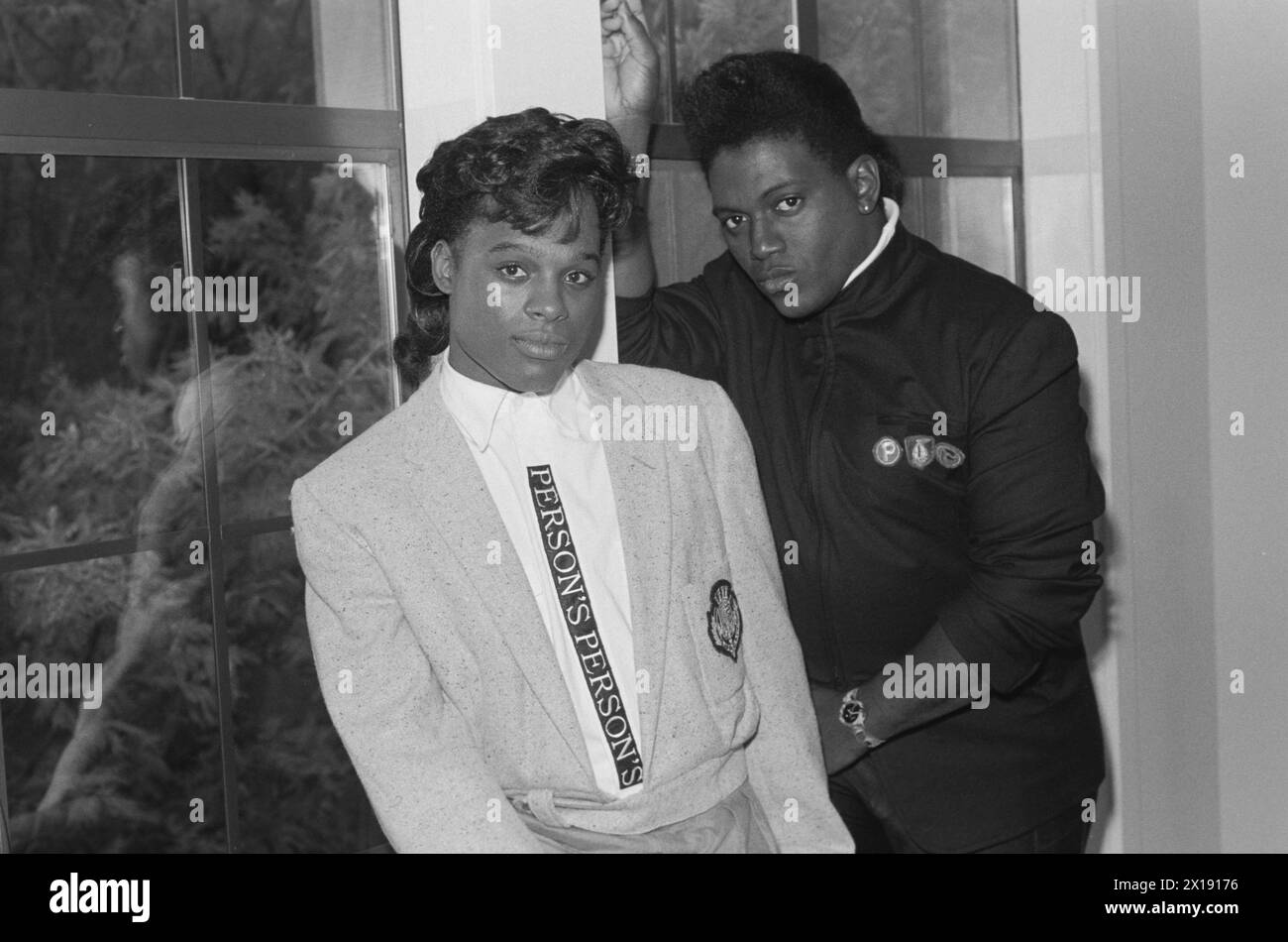 Randy Jackson (Right) in Los Angeles, California in 1988 Credit: Ross ...