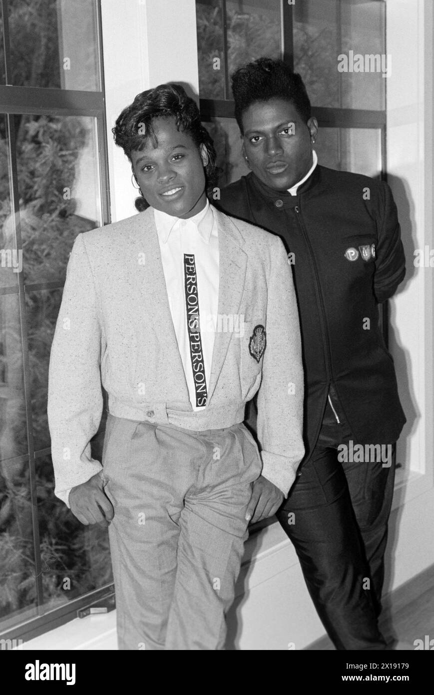 Randy Jackson (Right) in Los Angeles, California in 1988 Credit: Ross ...
