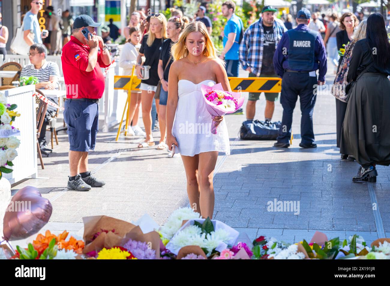 Sydney, Australia. 14 April 2024. Scenes from the aftermath of the ...