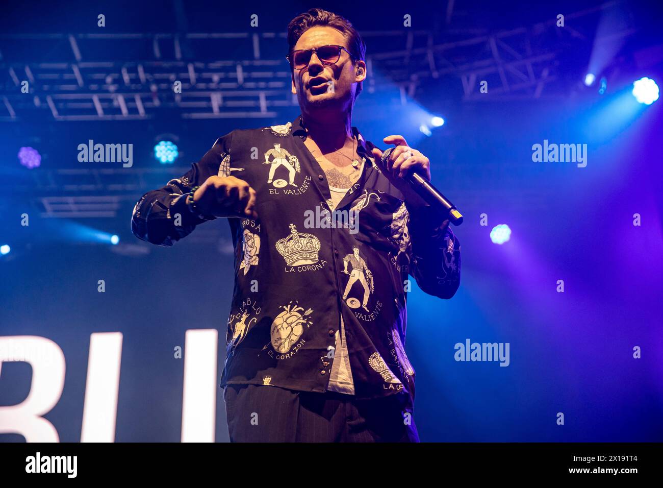 Lee Ryan (Blue) live concert at Fabrique, Milan, Italy 15 April 2024 ...