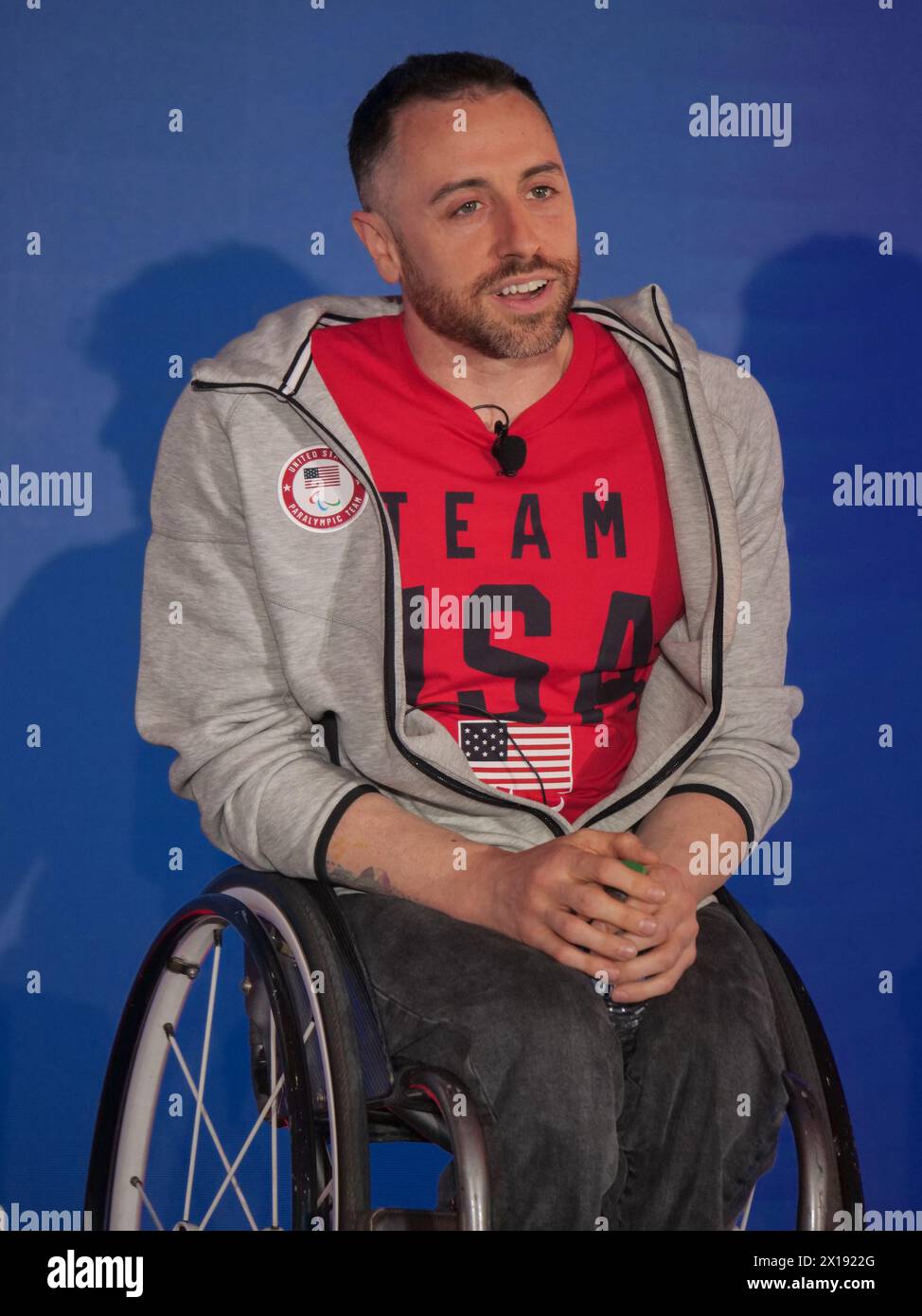 New York, New York, USA. 15th Apr, 2024. Team USA athletes in both the ...