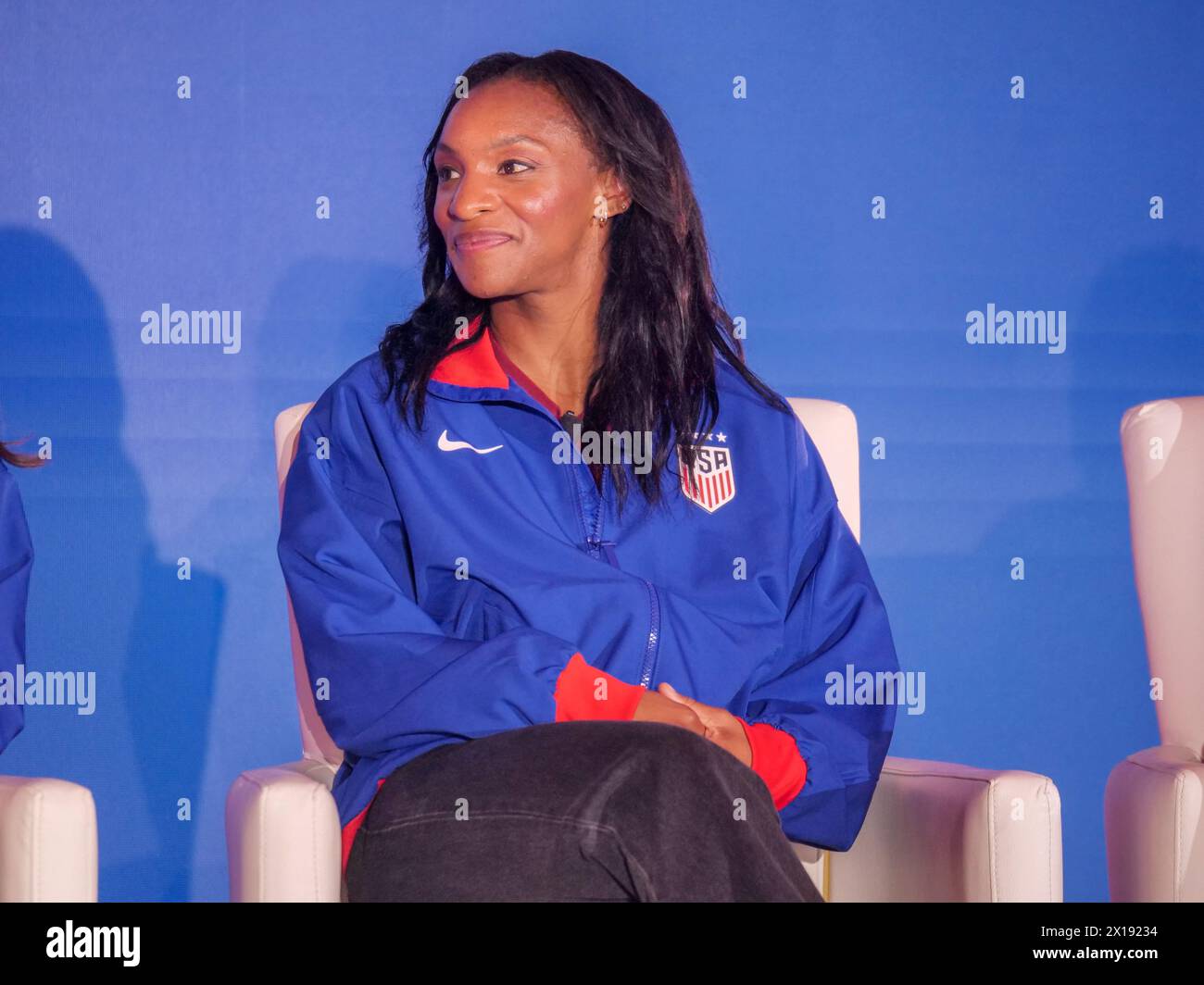 New York, New York, USA. 15th Apr, 2024. Team USA athletes in both the ...