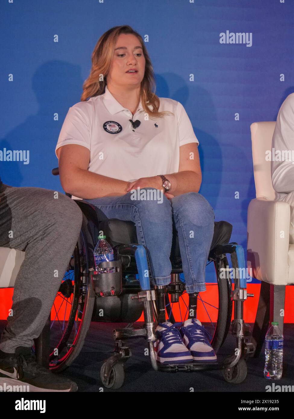 New York, New York, USA. 15th Apr, 2024. Team USA athletes in both the ...