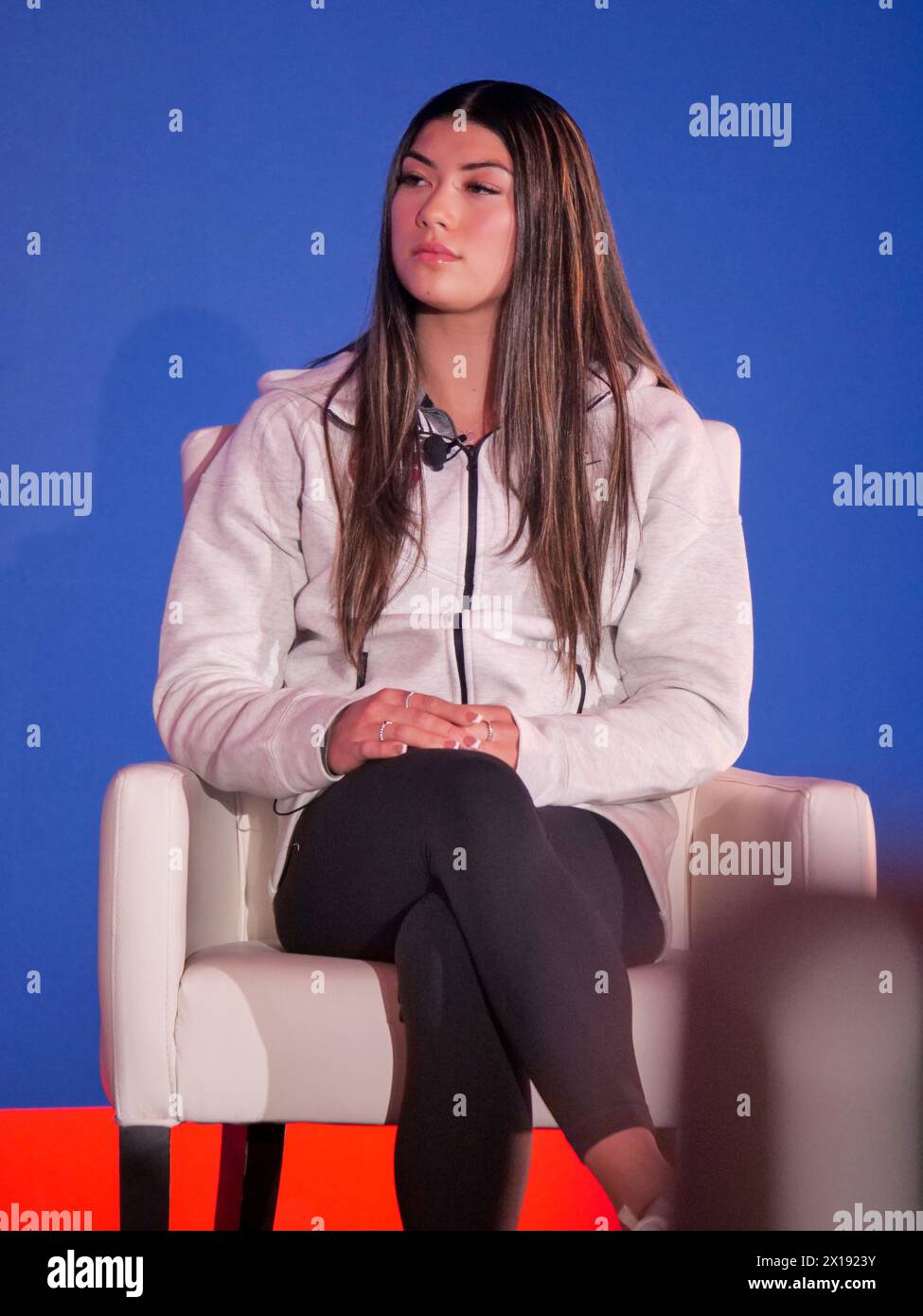 New York, New York, USA. 15th Apr, 2024. Team USA athletes in both the ...