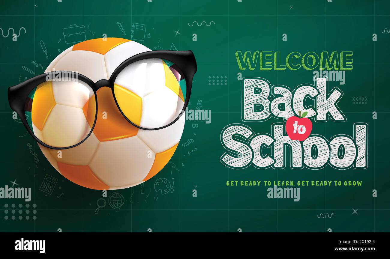 Back to school text vector template design. Welcome back to school ...