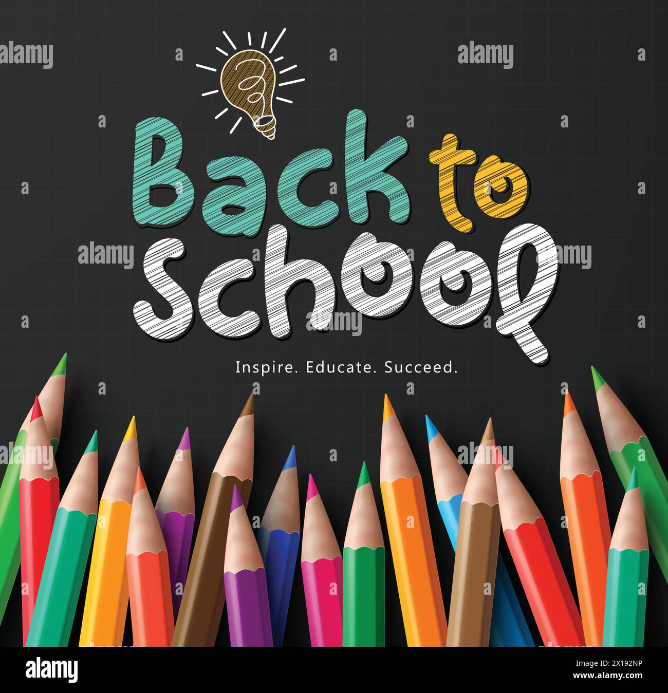 Back to school text vector template design. Back to school greeting ...