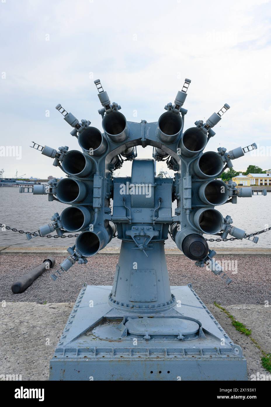 A jet bomb launcher used on Soviet warships in the 60s of the 20th ...