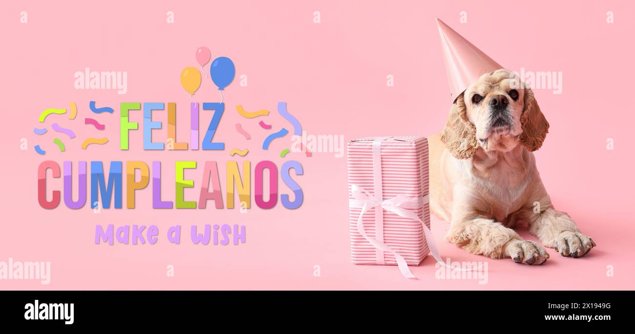 Feliz Cumpleaños Bulldogs Happy Birthday Dog Vectorafbeeldingen