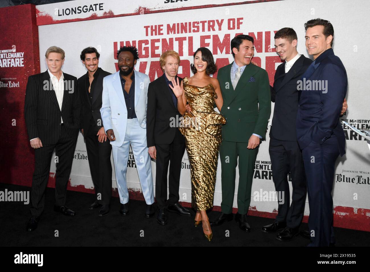 New York, USA. 15th Apr, 2024. Cary Elwes, Henrique Zaga, Babs ...