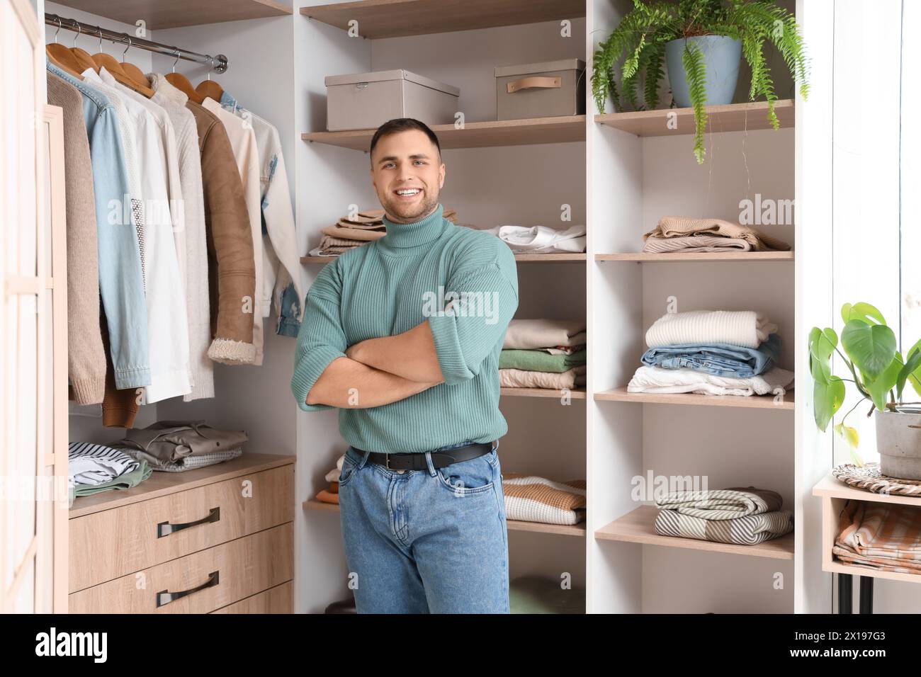 Man walk in closet hi-res stock photography and images - Alamy