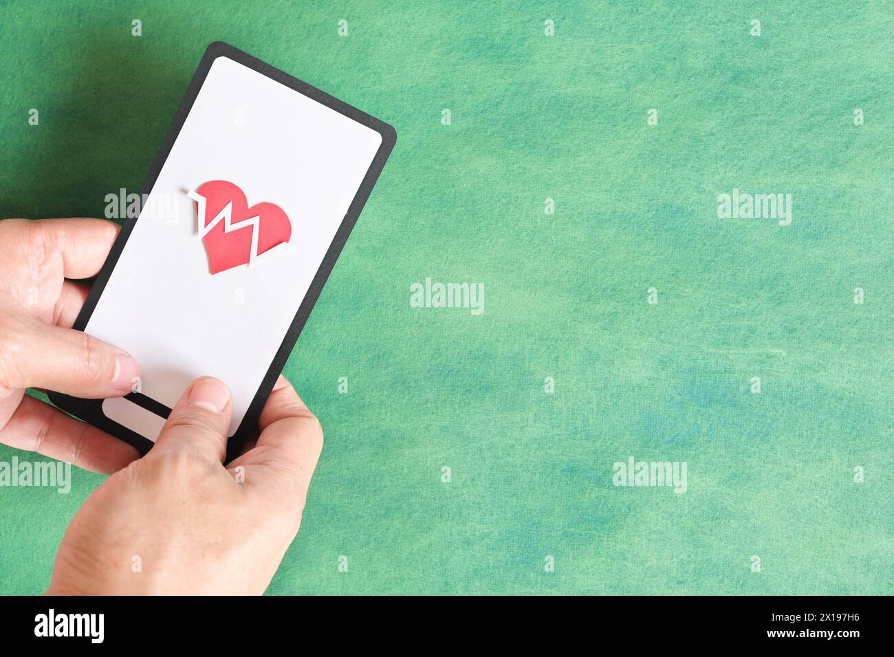 Human hand holding mobile phone with healthcare icon. Digital health ...