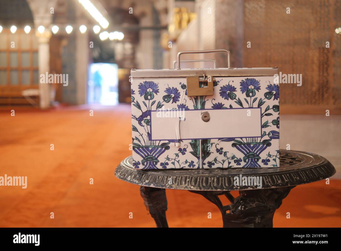 charity box on Mosque for people to donate money Stock Photo - Alamy