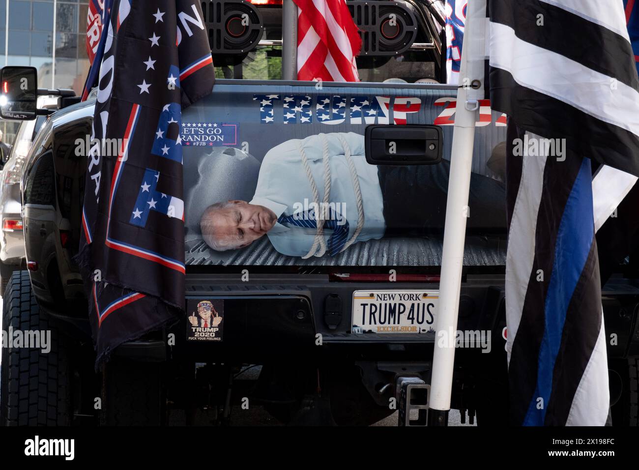 New York, United States. 15th Apr, 2024. The tailgate of the a Pro ...