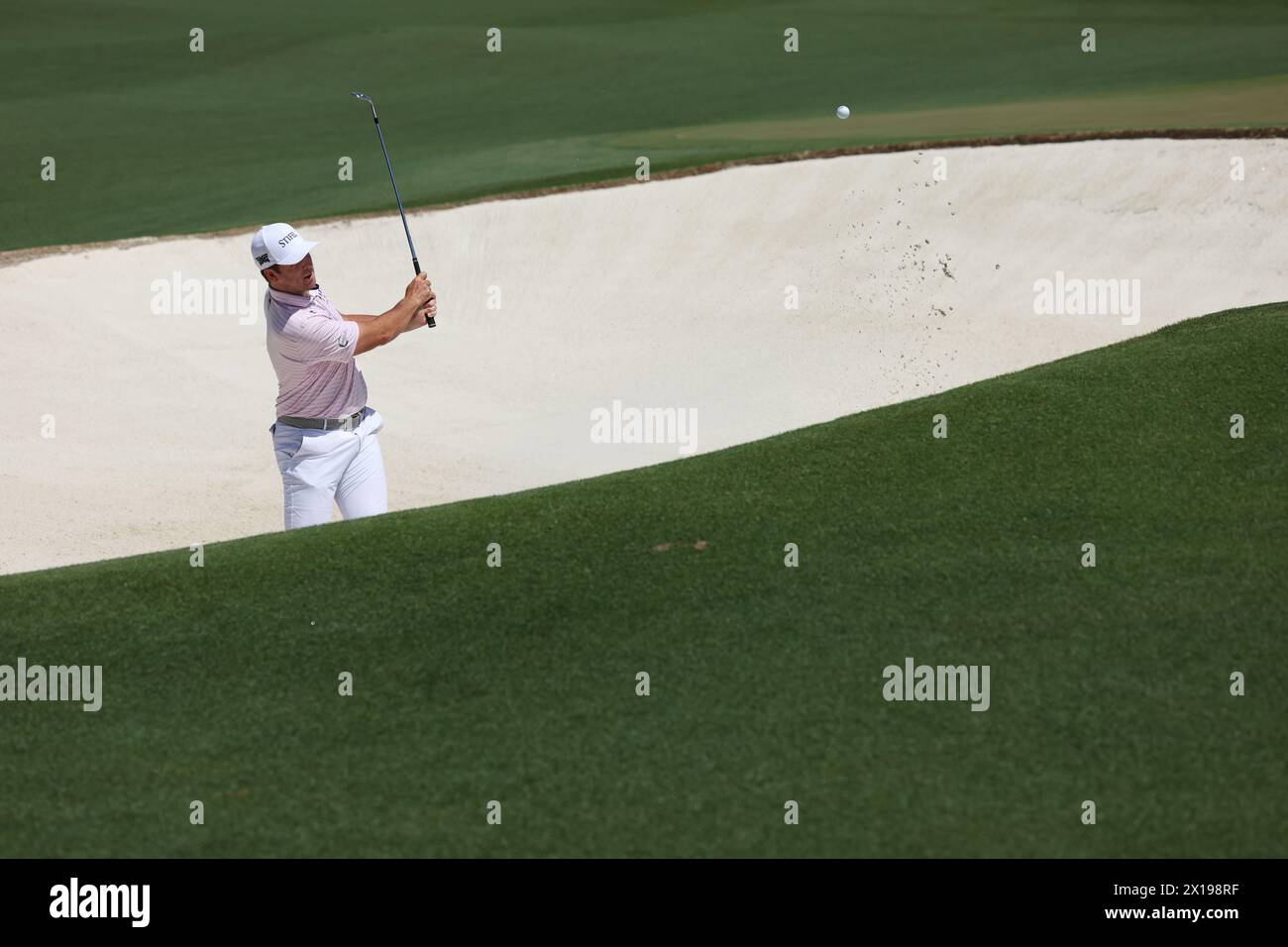 United States' Luke List on the 2nd hole during the day 4 of the 2024 ...