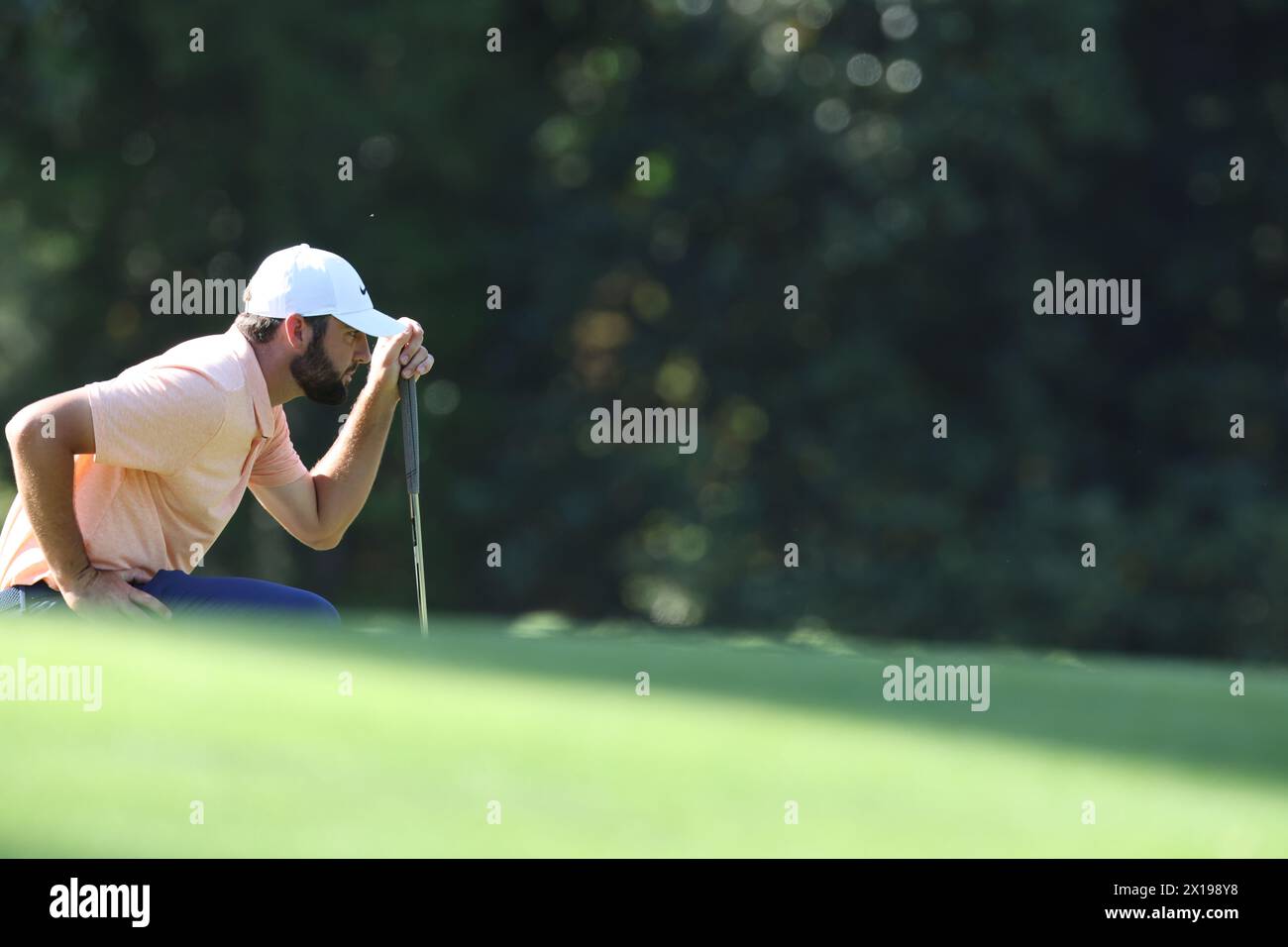 United States' Scottie Scheffler on the 10th hole during the day 4 of ...