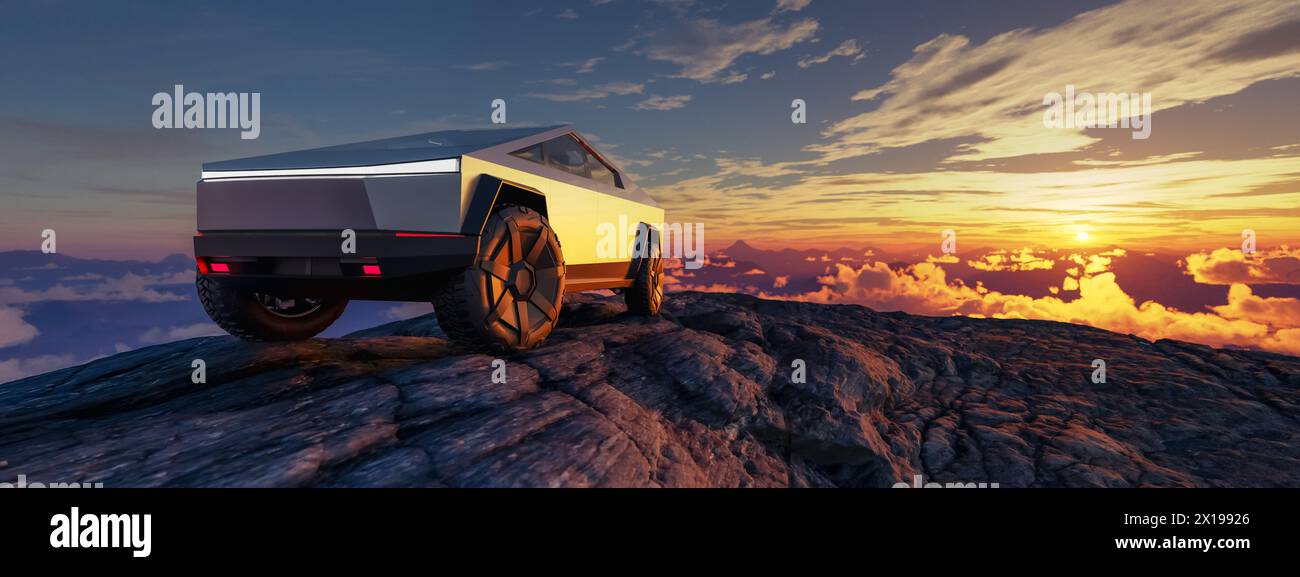 Cybertruck offroad hi-res stock photography and images - Alamy