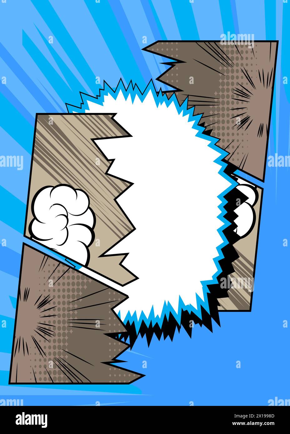 Awesome Cartoon Abstract Background, comic book backdrop. Retro vector ...