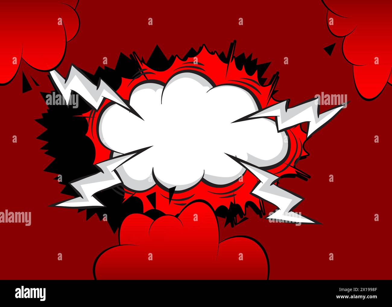 Awesome Cartoon Abstract Background, comic book backdrop. Retro vector ...