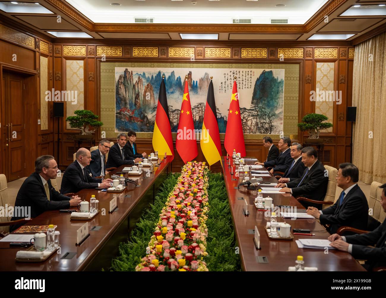 Beijing, China. 16th Apr, 2024. German Chancellor Olaf Scholz (SPD ...
