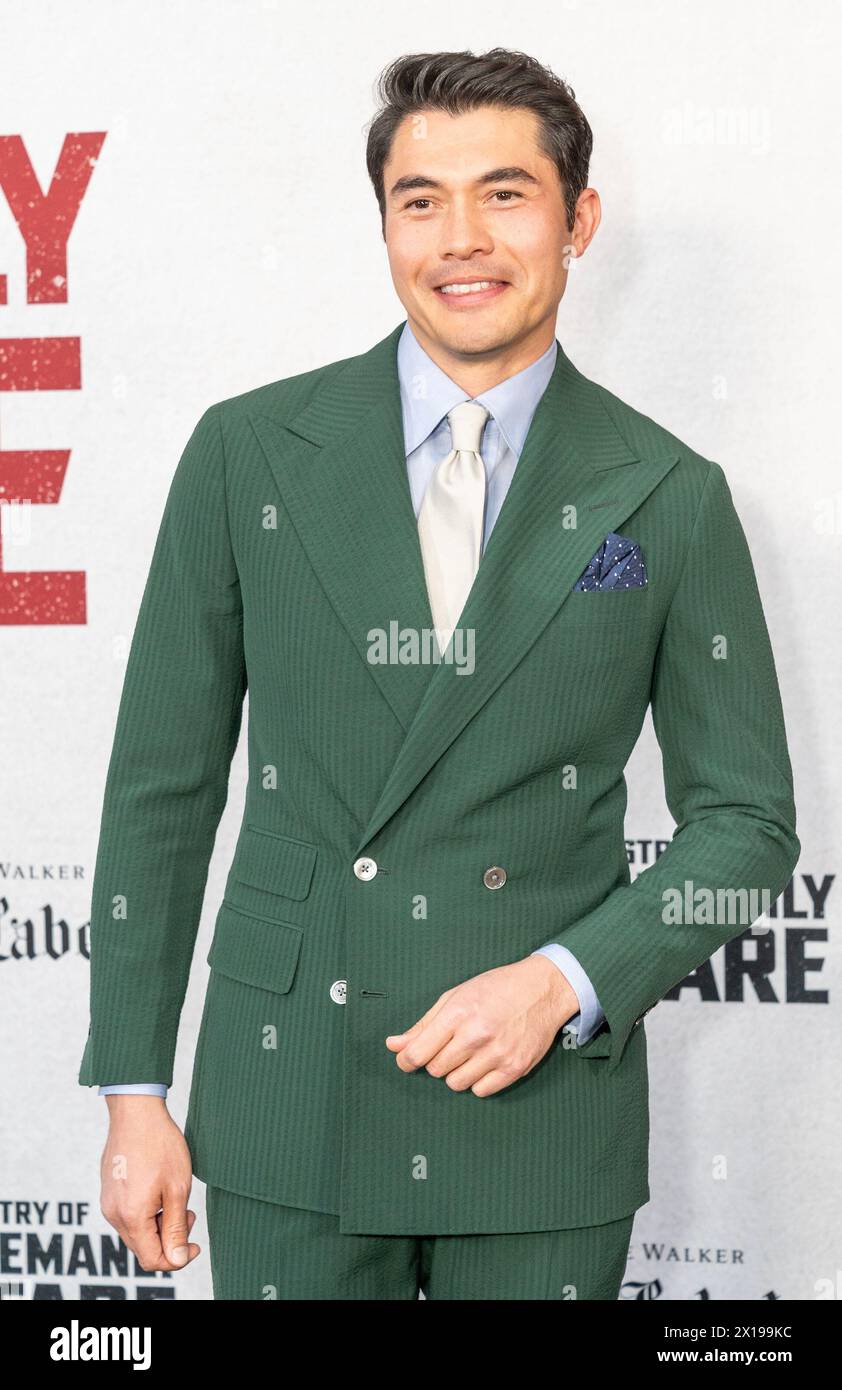New York, USA. 15th Apr, 2024. Henry Golding attends premiere of The ...