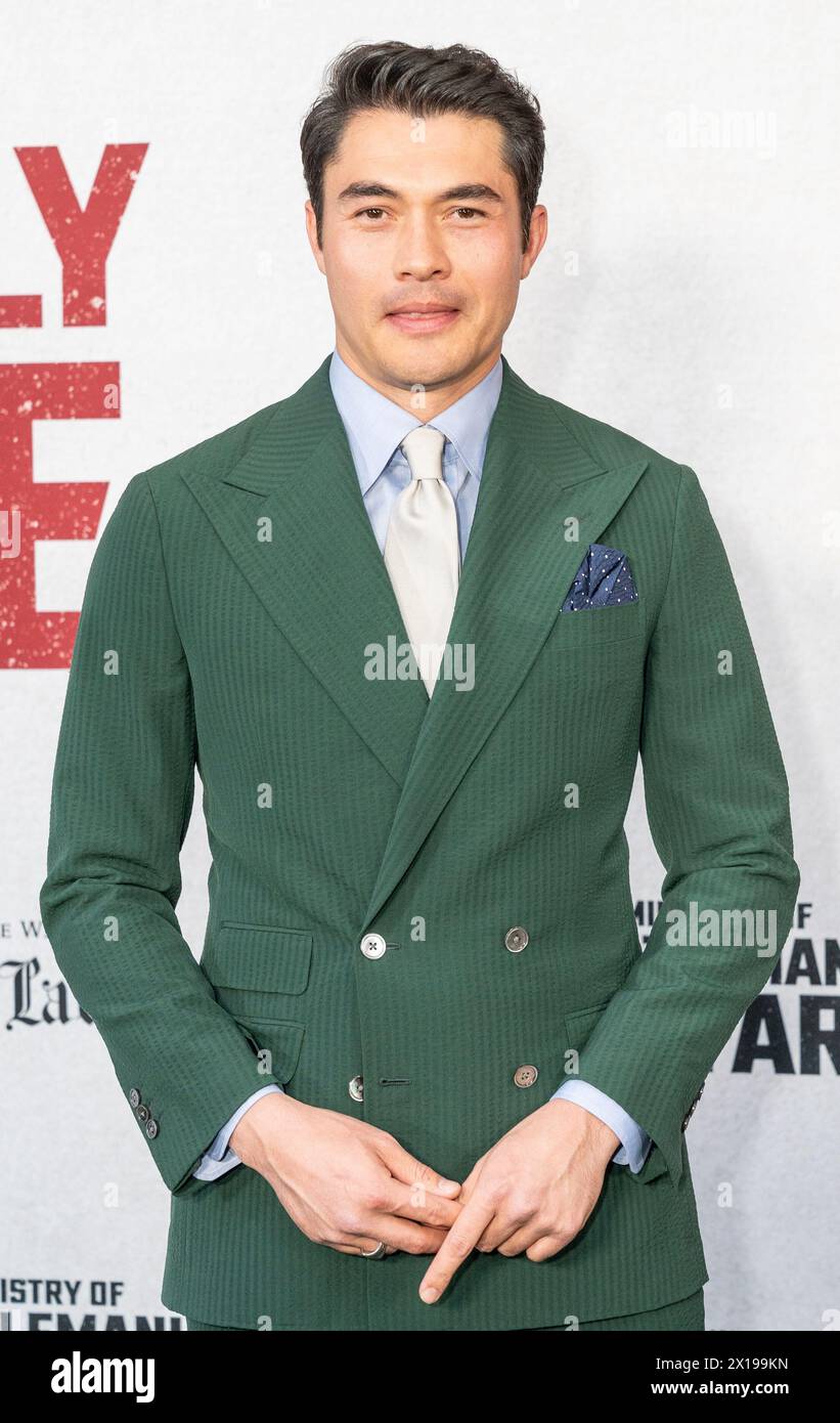 New York, USA. 15th Apr, 2024. Henry Golding attends premiere of The ...