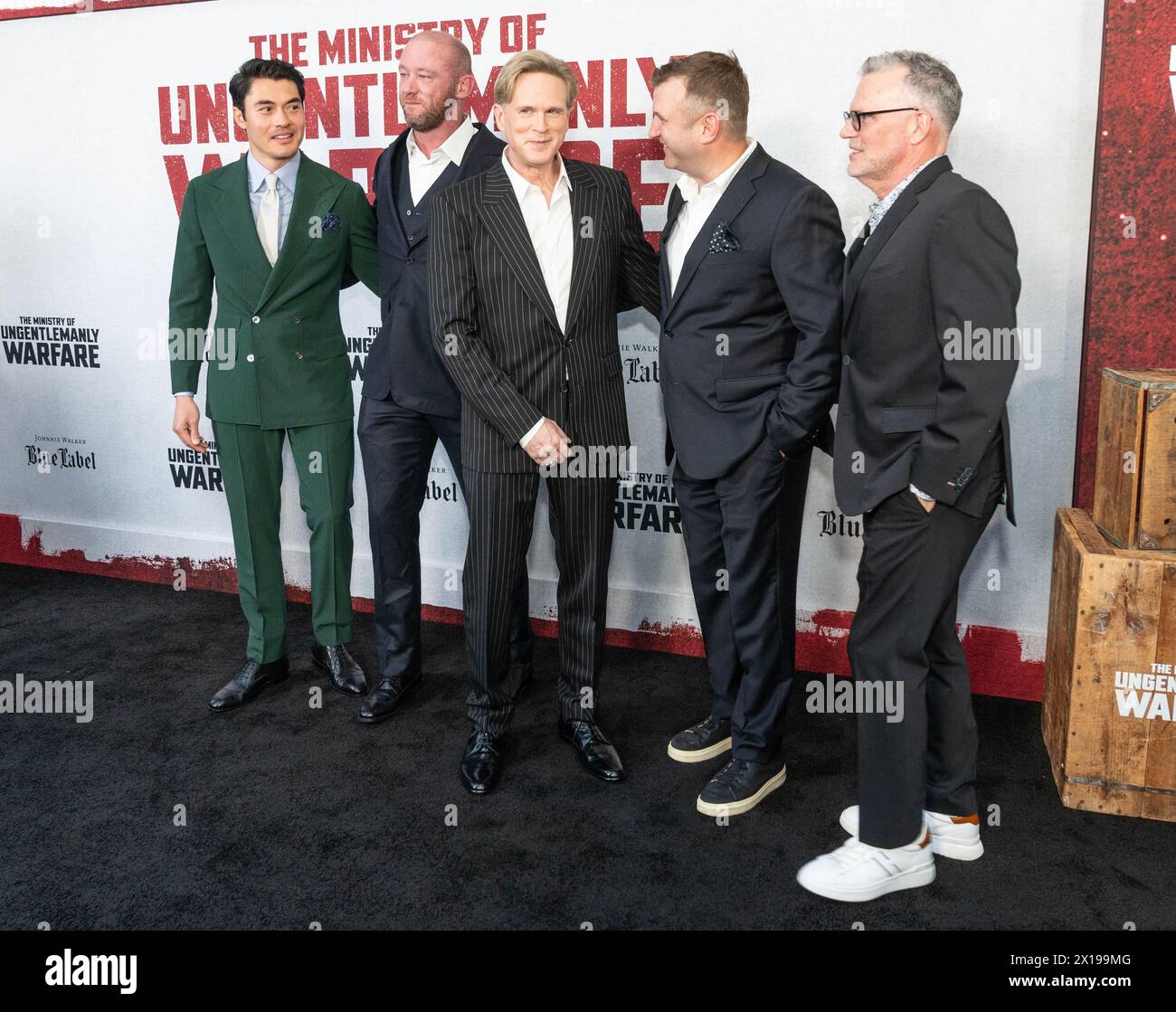 Henry Golding, Ivan Atkinson, Cary Elwes, John Friedberg and Chad Oman ...