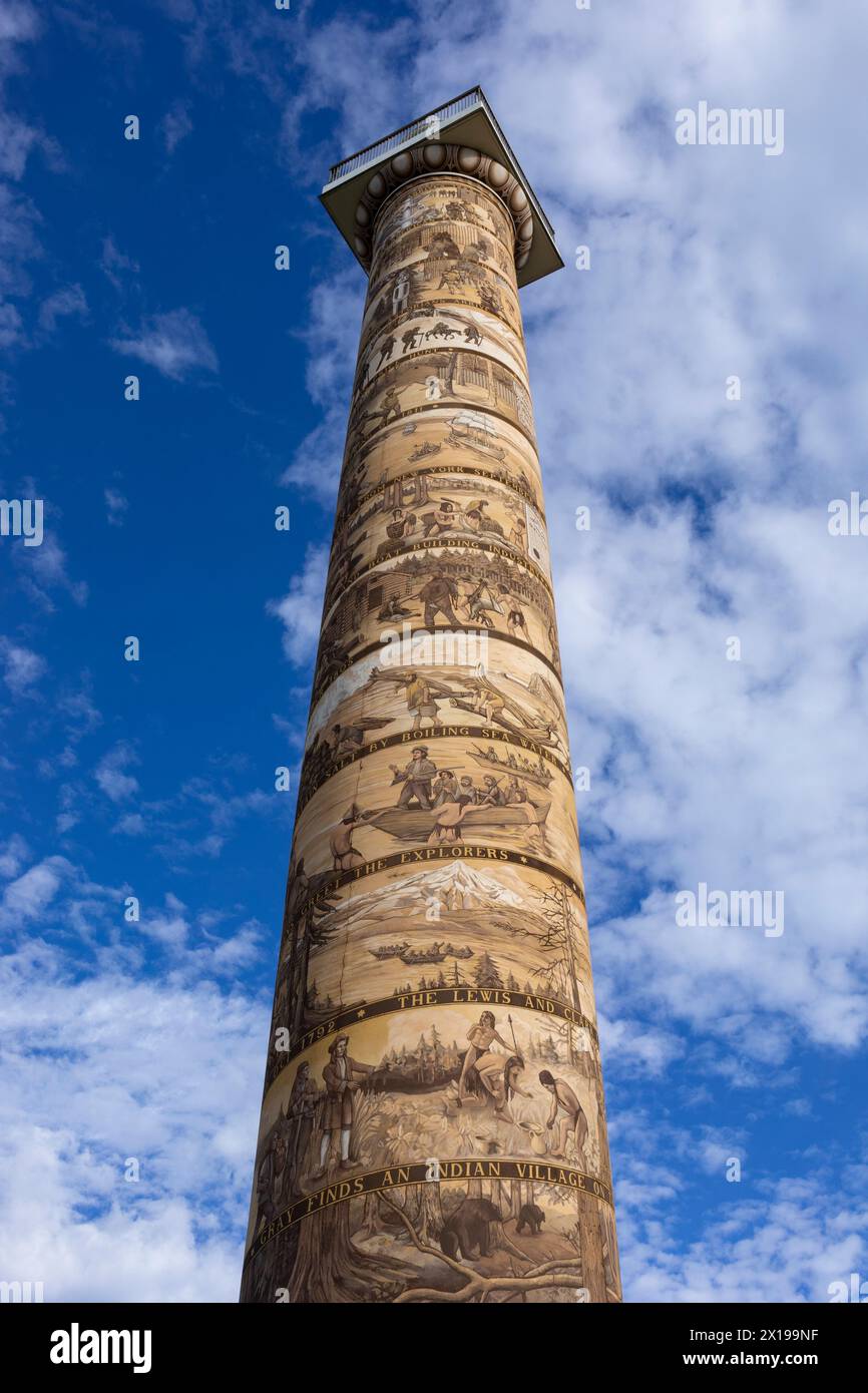 Astoria Column, Astoria, Oregon Stock Photo - Alamy