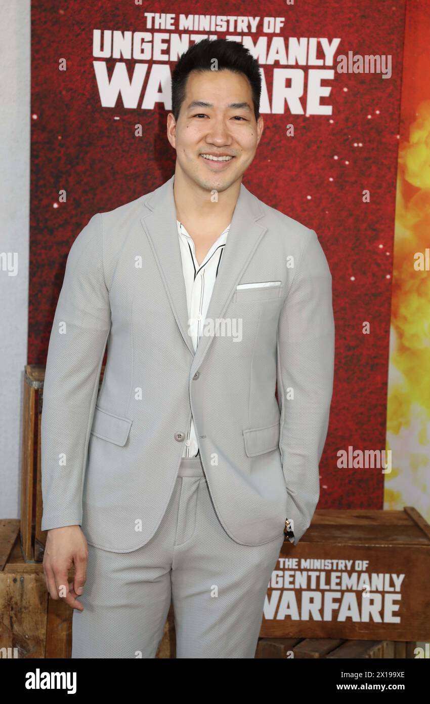 April 15, 2024, New York, New York, USA: Dancer ALEX WONG seen at the ...