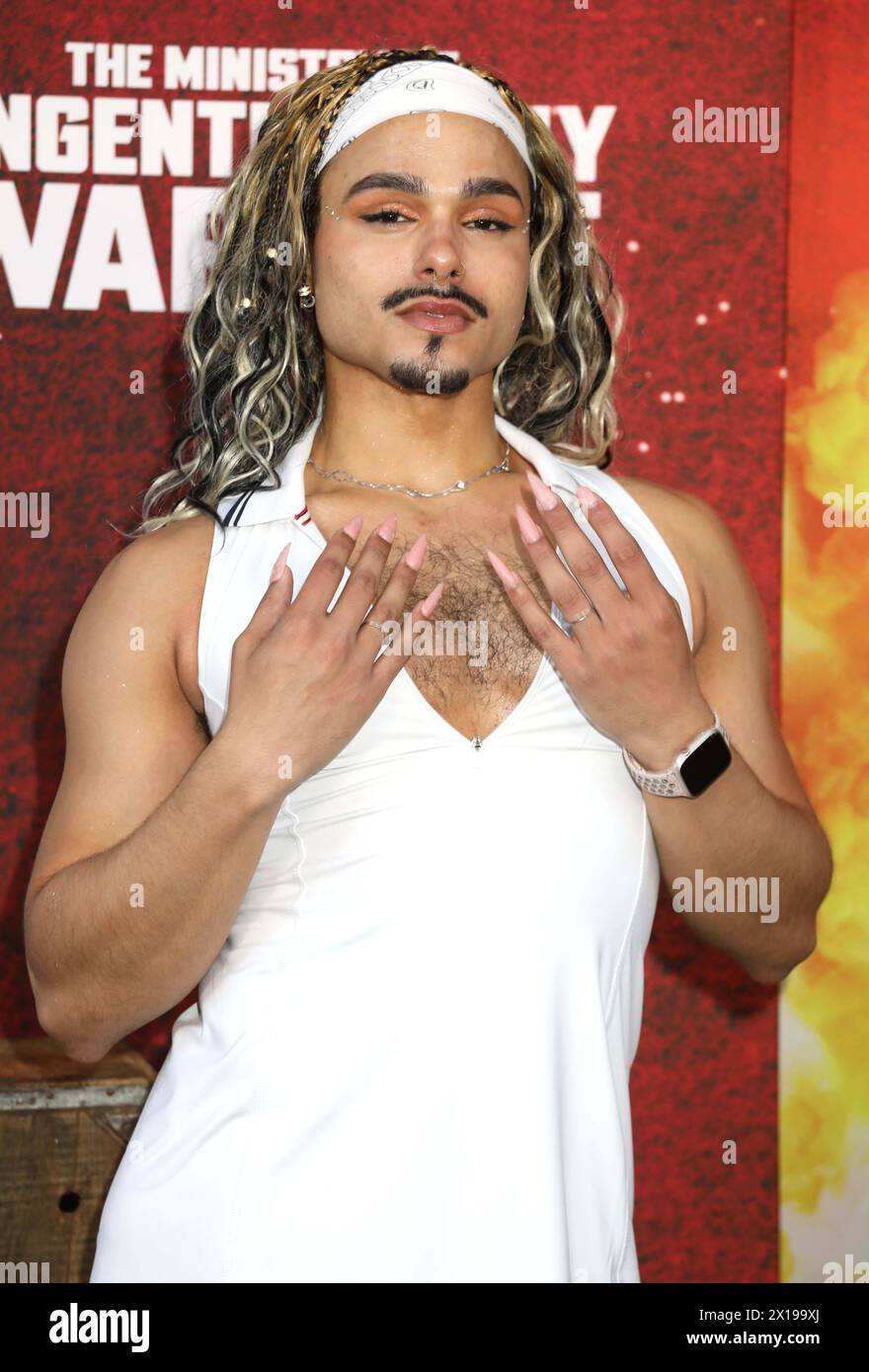 April 15, 2024, New York, New York, USA: Actor TOMAS MATOS seen at the ...