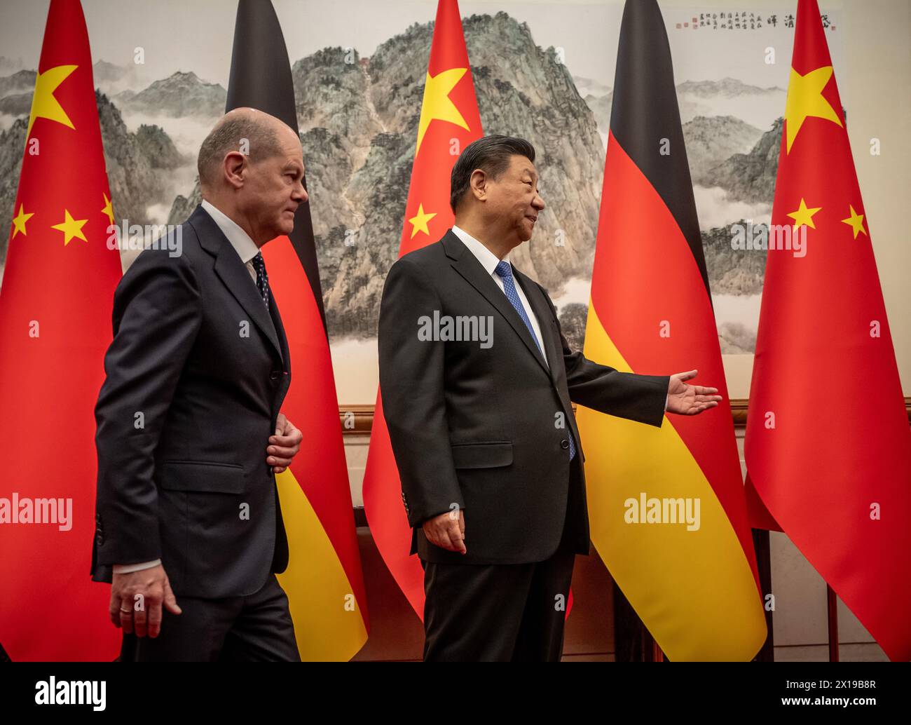 Beijing, China. 16th Apr, 2024. Federal Chancellor Olaf Scholz (SPD) is ...