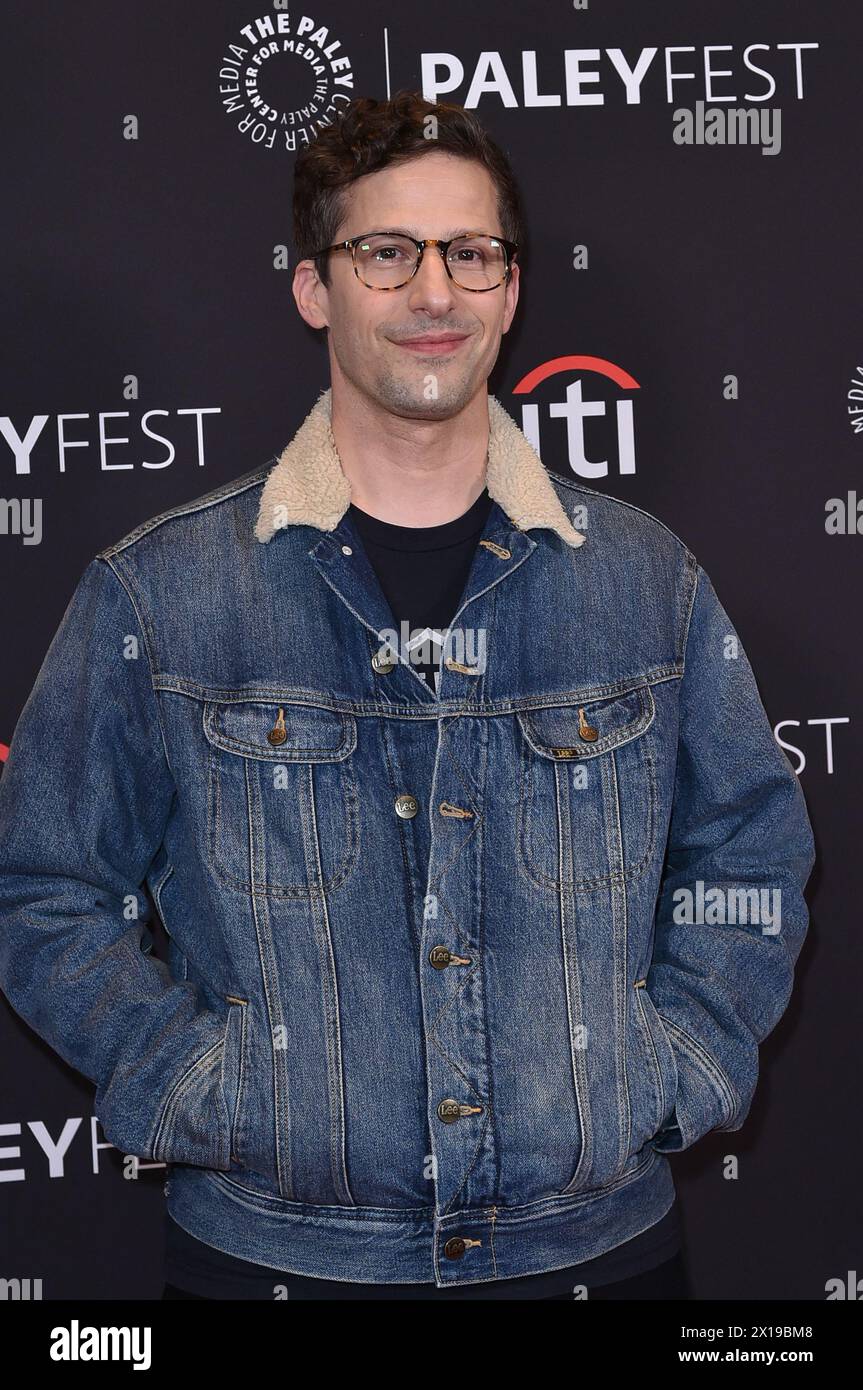 Andy Samberg arrives at a screening of "Late Night with Seth Meyers ...
