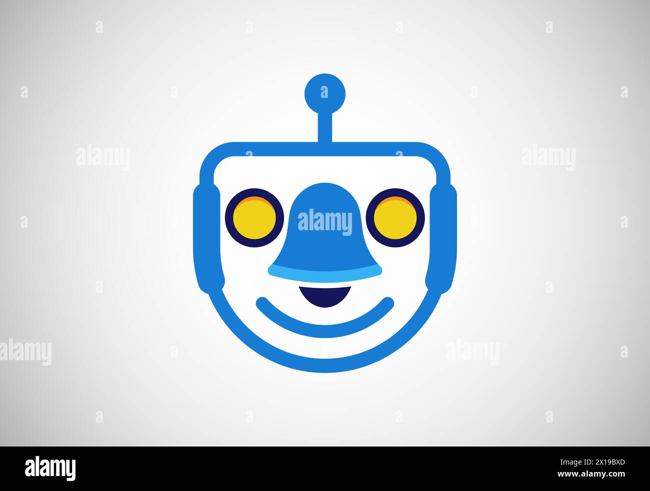 Robot bell logo design vector illustration Stock Vector Image & Art - Alamy