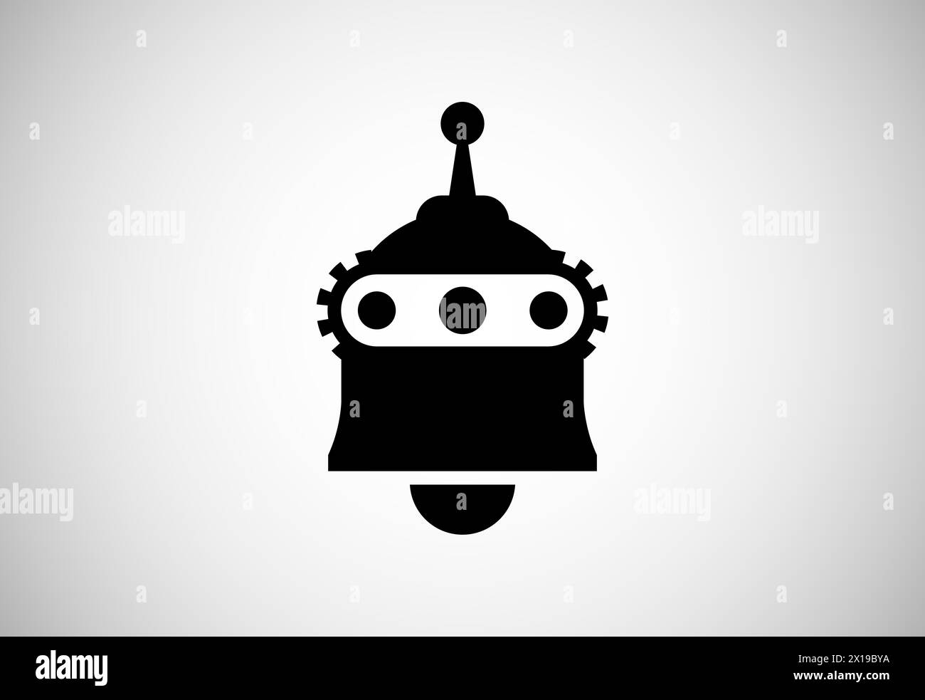 Robot bell logo design vector illustration Stock Vector Image & Art - Alamy