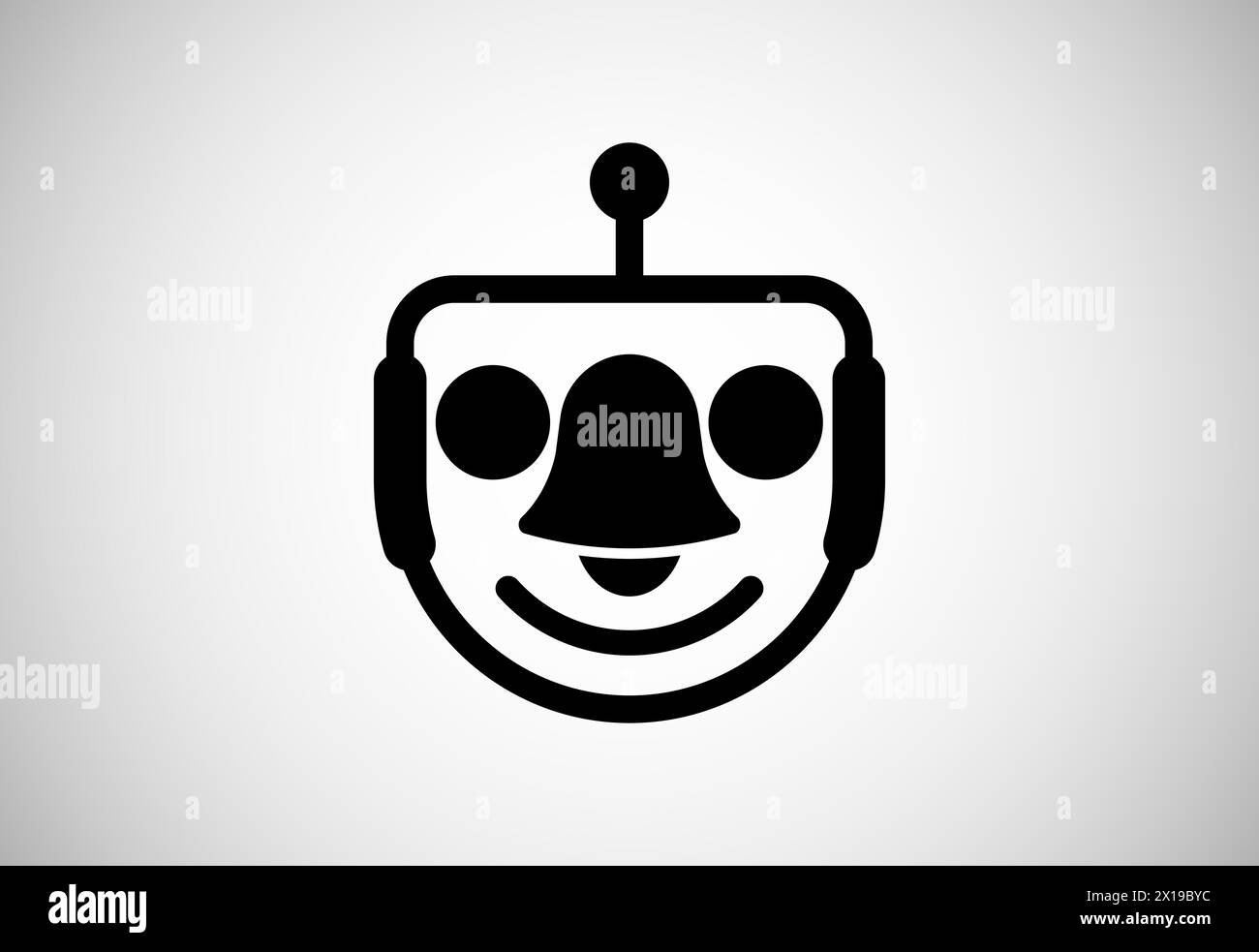 Robot bell logo design vector illustration Stock Vector Image & Art - Alamy
